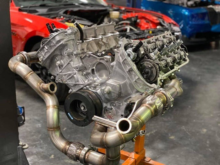 2015-2022 S550 Coyote Single Turbo Piping Kit (Hot & Cold Side) · BL ...